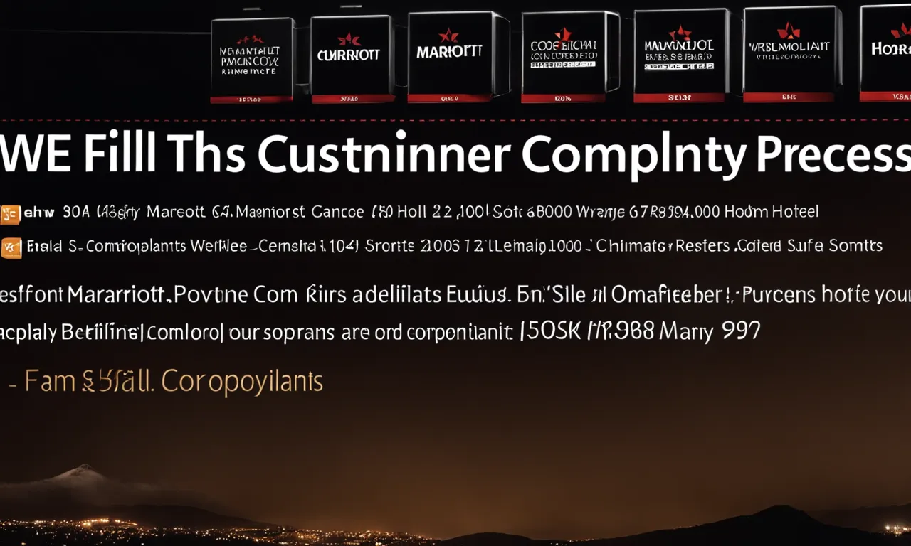 What is Marriott's Complaint Policy? - Hotel Chantelle