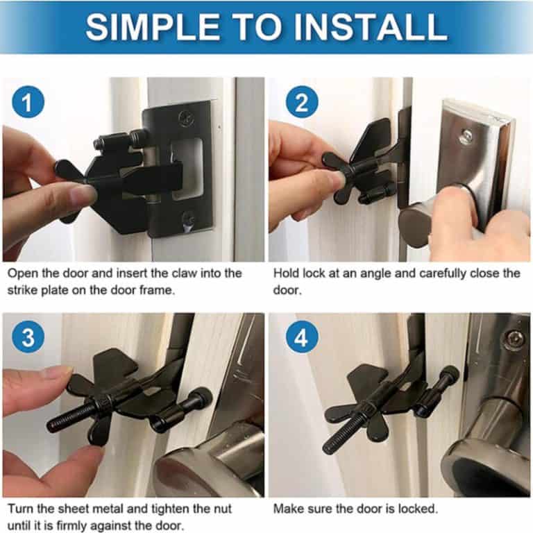 Portable Door Lock for Travel Door Security - Hotel Chantelle